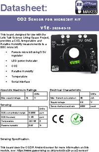 SKU0072, CO2 Sensor board for micro:bit Humidity, Temperature Sensor ...