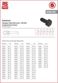 Plain Steel, Hex Bolt, M20 x 80mm – купить оптом и в розницу