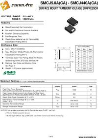 SMCJ33CA, Защитный диод двунаправленный 1500Вт 33В [SMC / DO-214AB ...