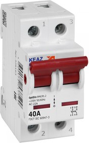 КЭАЗ OptiDin ВМ63PL Выключатель нагрузки 2P 40А 400В (BM63PL-240-УХЛ3 ...