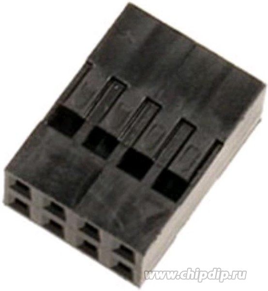 BLD-8 (DS1071 - 2x4), Гнездо на кабель 2х4 с контактами 2.54мм – купить ...