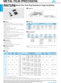RN73R1ETTP3901F25, 0402 (1005M) Metal Film SMD Resistor ±1% 0.063W ...