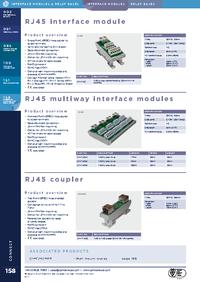 CIM/RJ45, 9-Contact Female Interface Module, Screw Terminal Connector ...