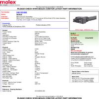 245132-1005, 10 Way Female Micro-Fit 3.0 to 10 Way Female Micro-Fit 3.0 ...