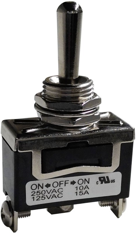 Toggle Switch, PCB Mount, On-Off-On, SPDT, Screw Terminal – купить ...