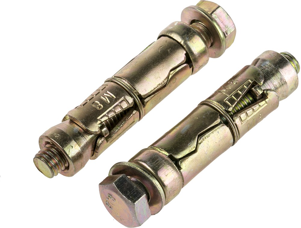 Carbon Steel Shield Anchor Loose Bolt M8 x 50mm, 14mm Fixing Hole ...