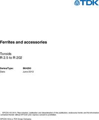 B64290L0044X049, Сердечник тороидальный, R12.5x7.5x5mm с покрытием, N49 ...