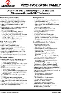 PIC24FV32KA302-I/ML,16 Bit Microcontroller, General Purpose, PIC24 ...