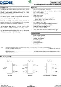 AP2139AK-2.5TRG1, 250mA Fixed 2.5V Positive electrode 6V SOT-23-5 ...