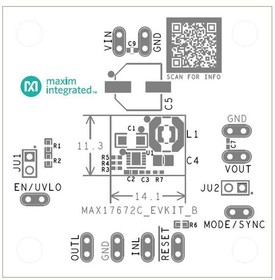 MAX17672CEVKIT#, Power Management IC Development Tools 4V-60V input ...