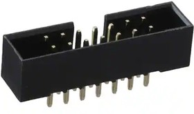 Vertical PCB Header, 14 Contact(s), 2.54mm Pitch, 2 Row(s), Shrouded ...