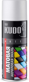 KU-A9003M, Краска аэрозольная Kudo RAL9003 белая матовая акриловая 520 ...