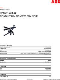 PPCOF-23B.50, Flexible Conduit, 22mm Nominal Diameter, Polypropylene ...