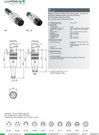 SV80, DIN Audio / Video Connector, 8 Contacts, Plug, Cable Mount ...