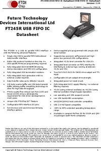 FT245RL-REEL, Преобразователь USB-FIFO реж.Bit Bang EEPRM-1K Ind [SSOP ...