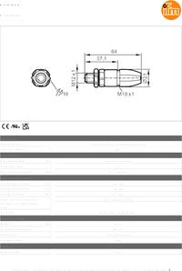 EVC812, 4 Position Circular Connector Receptacle, Male Pins Screw, ifm ...