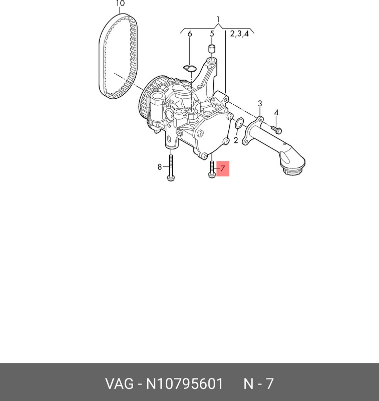 N10795601, ВИНТ С 6-ГР.ГОЛОВК.С БУРТИКОМ M6X30 – купить оптом и в розницу