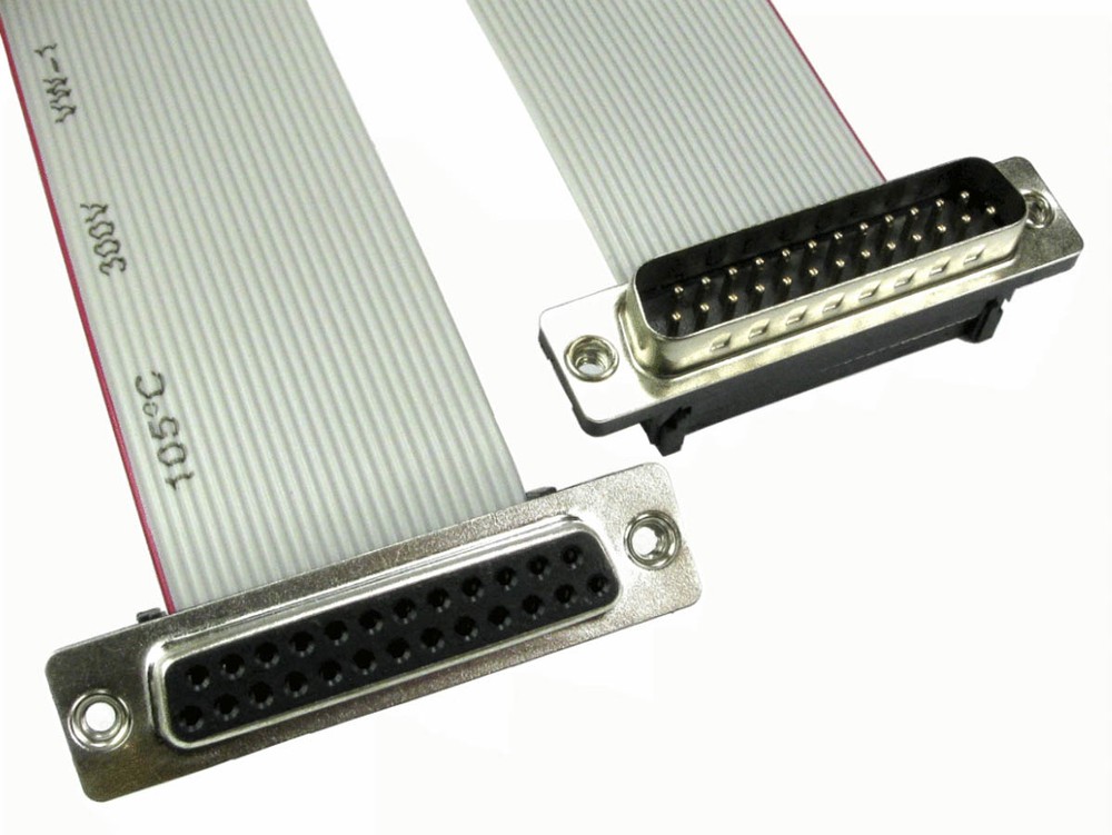 Male 25 Pin D-sub to Female 25 Pin D-sub Serial Cable, 0.5m – купить ...