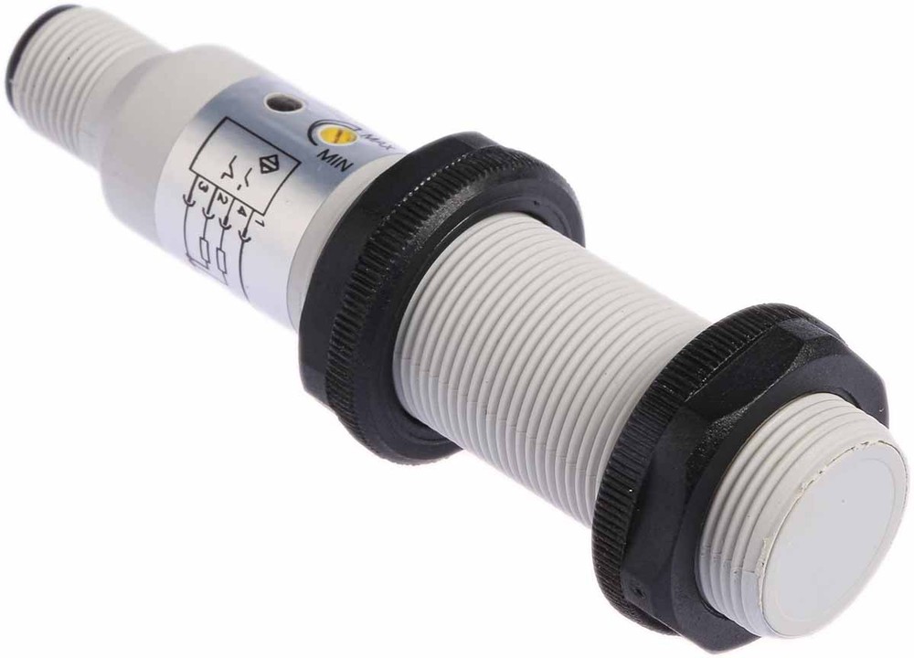 Capacitive Threaded Barrel Proximity Sensor, M18, 8 mm Detection, PNP ...