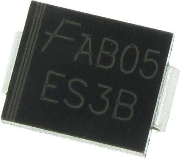 ES3B, 950mV@3A 20ns 3A 100V DO-214ABSMC Fast Recovery / High Efficiency ...