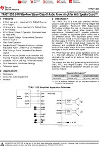TPA3113D2PWPR, Аудио усилитель класс D, Stereo 6Вт [HTSSOP-28 EP ...