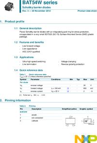 BAT54SW,115, Диод Шоттки двойной 30В 0.2А [SOT-323] – купить оптом и в ...