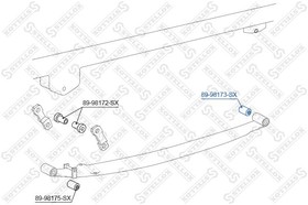 8998173SX, Втулка рессоры нижн. TOYOTA HI-ACE YH#/ [9038914007 ...