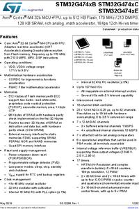 STM32G474CEU6, ARM MCU, STM32 Family STM32G4 Series Microcontrollers ...