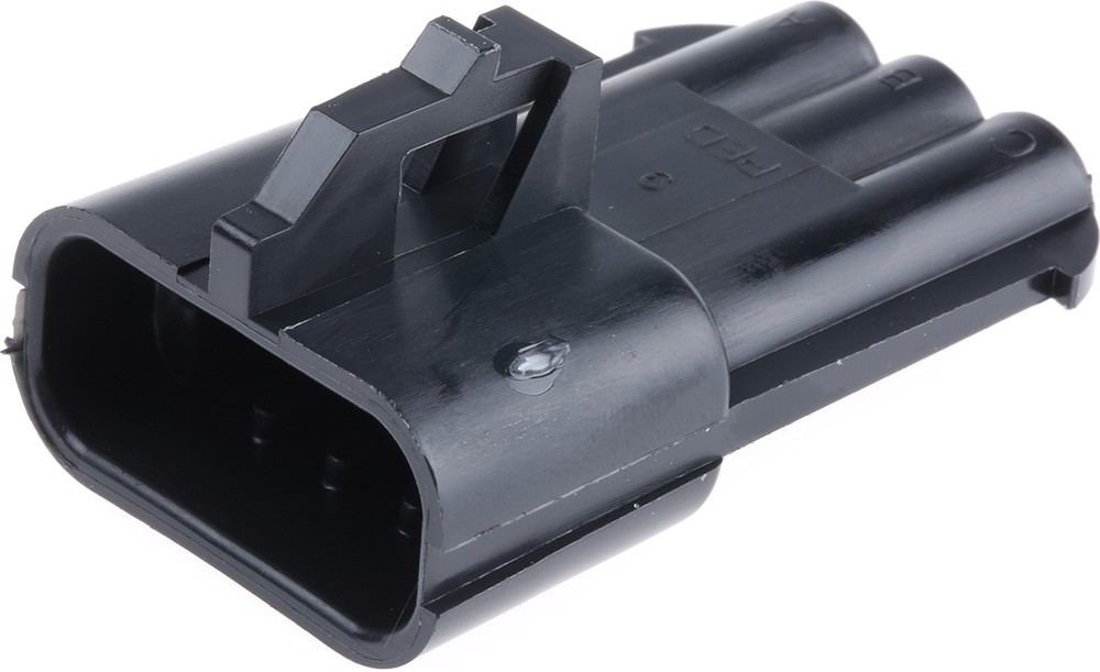 Metri-Pack 280 Automotive Connector Plug Black Cable Mount 3 Way, Crimp ...