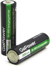 HR6 AA 1800mAh, Аккумулятор никель-металлгидридный NiMH 1800mAh (2шт) 1 ...