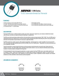 67F100, Thermostats SUB-MIN THERMOSTAT (TO-220), Airpax | купить в ...