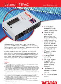 DATAMAN-48PRO2, 48Pro2, Universal Programmer for EEPROM, eMMC, EPROM ...