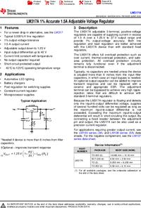 LM317AT/NOPB, Регулятор напряжения с установкой выходного напряжения 1 ...