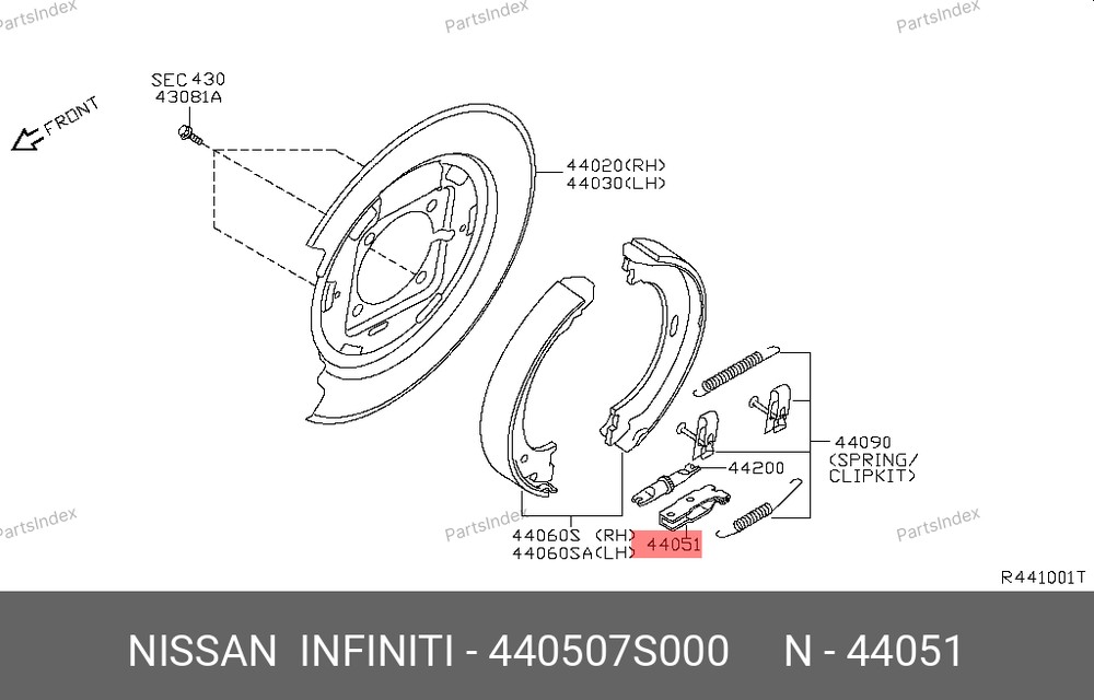 440507S000, Тяга тормозного механизма – купить оптом и в розницу