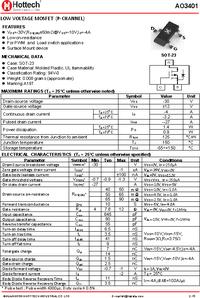 AO3401, Транзистор P-MOSFET 30В 4А 1.4Вт 0.05Ом [SOT-23-3.] – купить ...